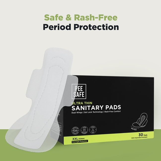 Ultra Thin Sanitary Pads - XXL (Pack Of 30) | Pee Safe