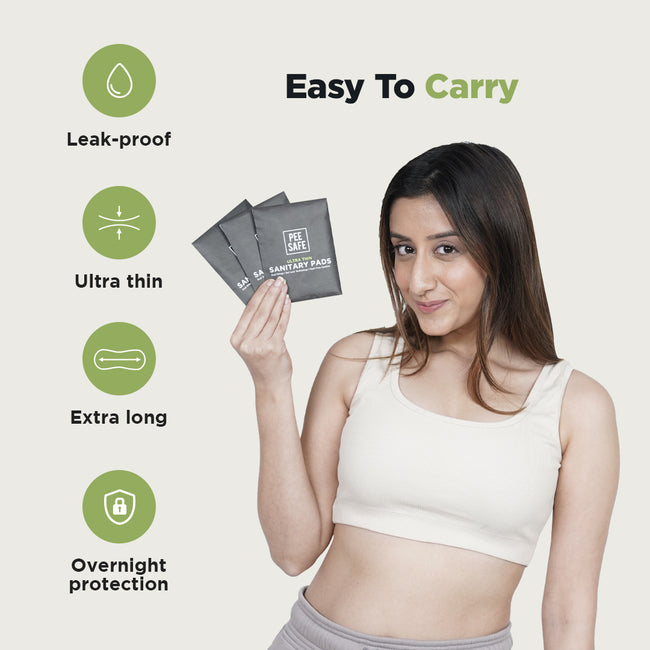 Ultra Thin Sanitary Pads - XXL (Pack Of 30) | Pee Safe