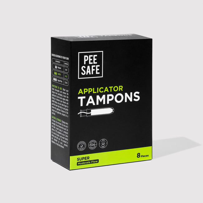Applicator Tampons - Super (8 Tampons) | Pee Safe