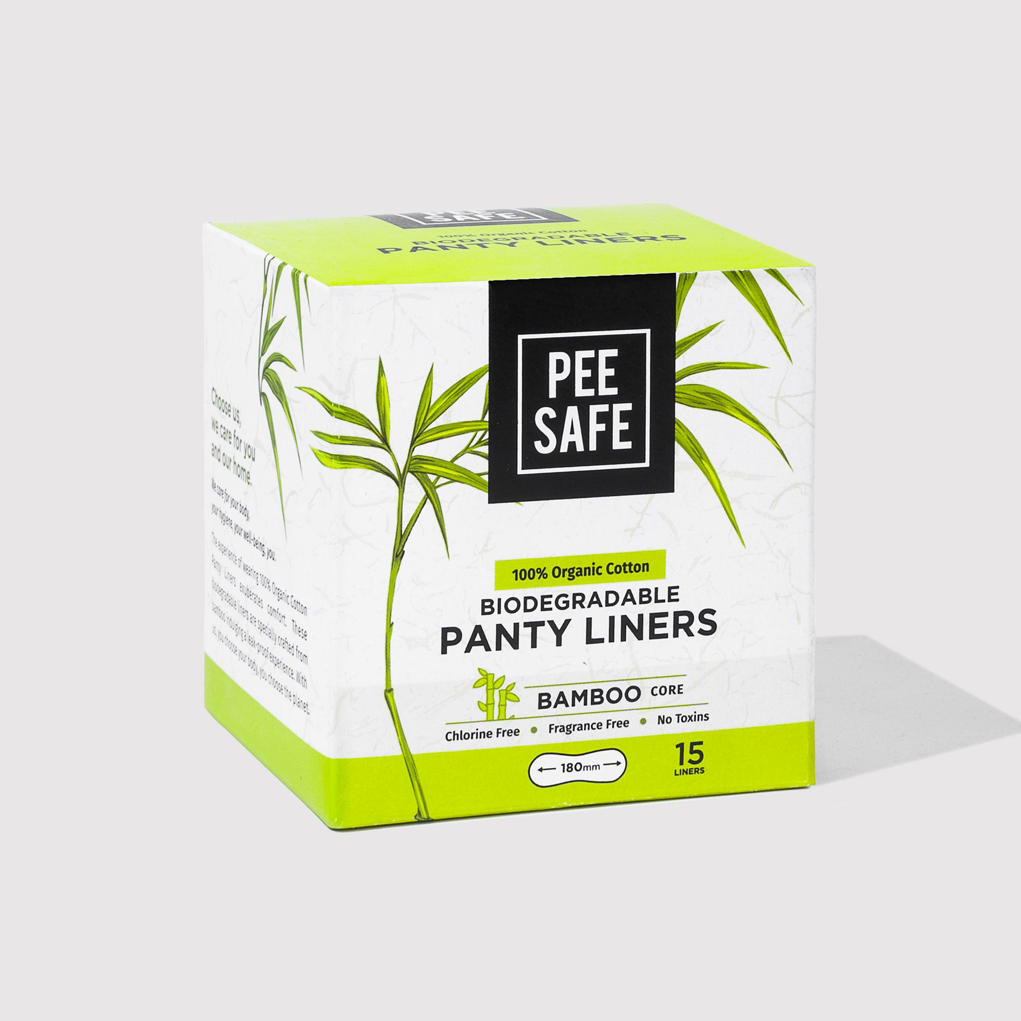 Pee Safe Panty Liners | 100% Organic Cotton | Biodegradable