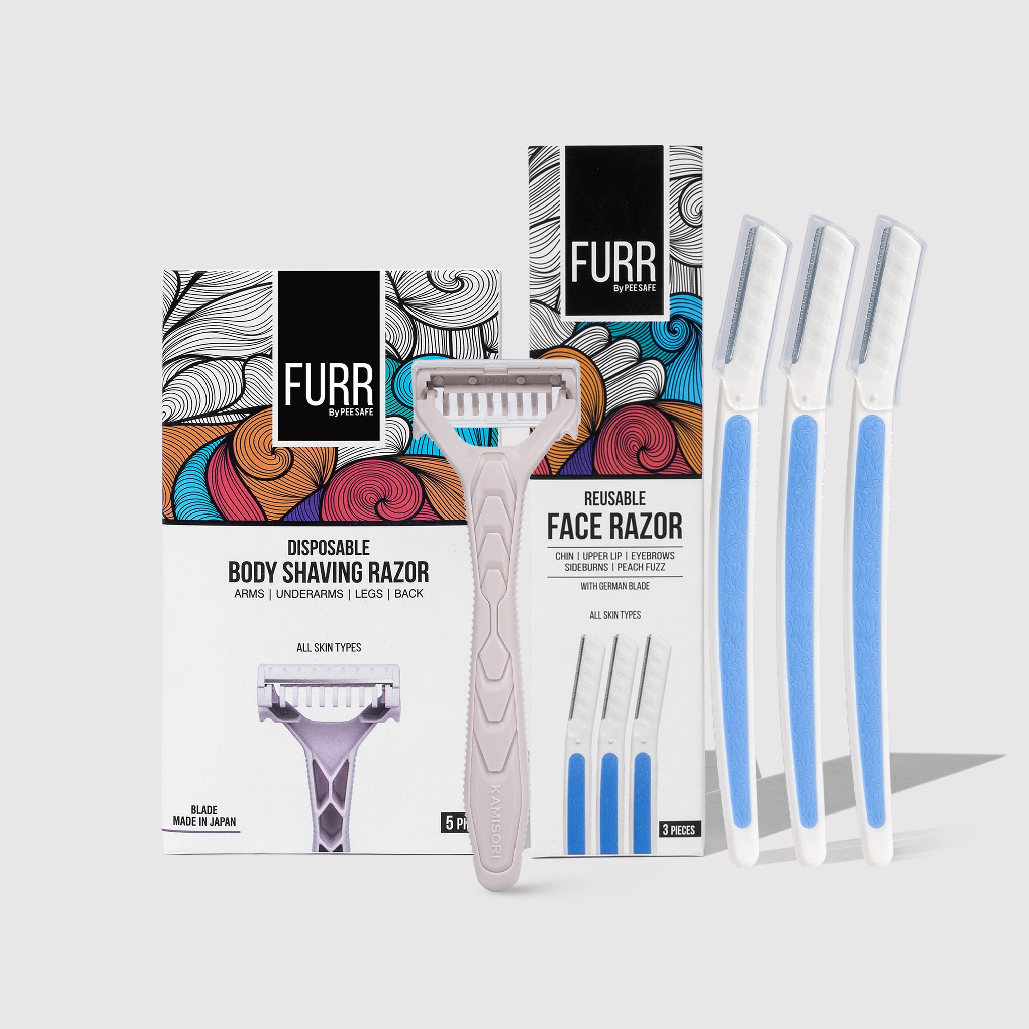 Disposable Body Razor & Reusable Face Razor | Pee Safe