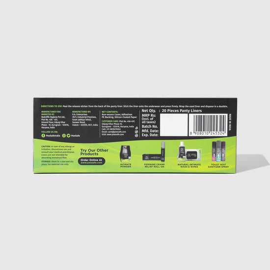 Aloe Vera Panty Liners Pack Of 2 40 Liners Pee Safe