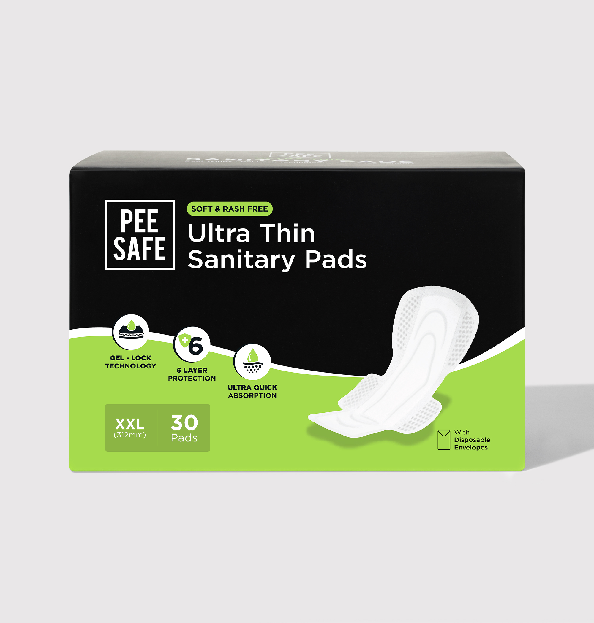 Ultra Thin Sanitary Pads - XXL (30 Pads)