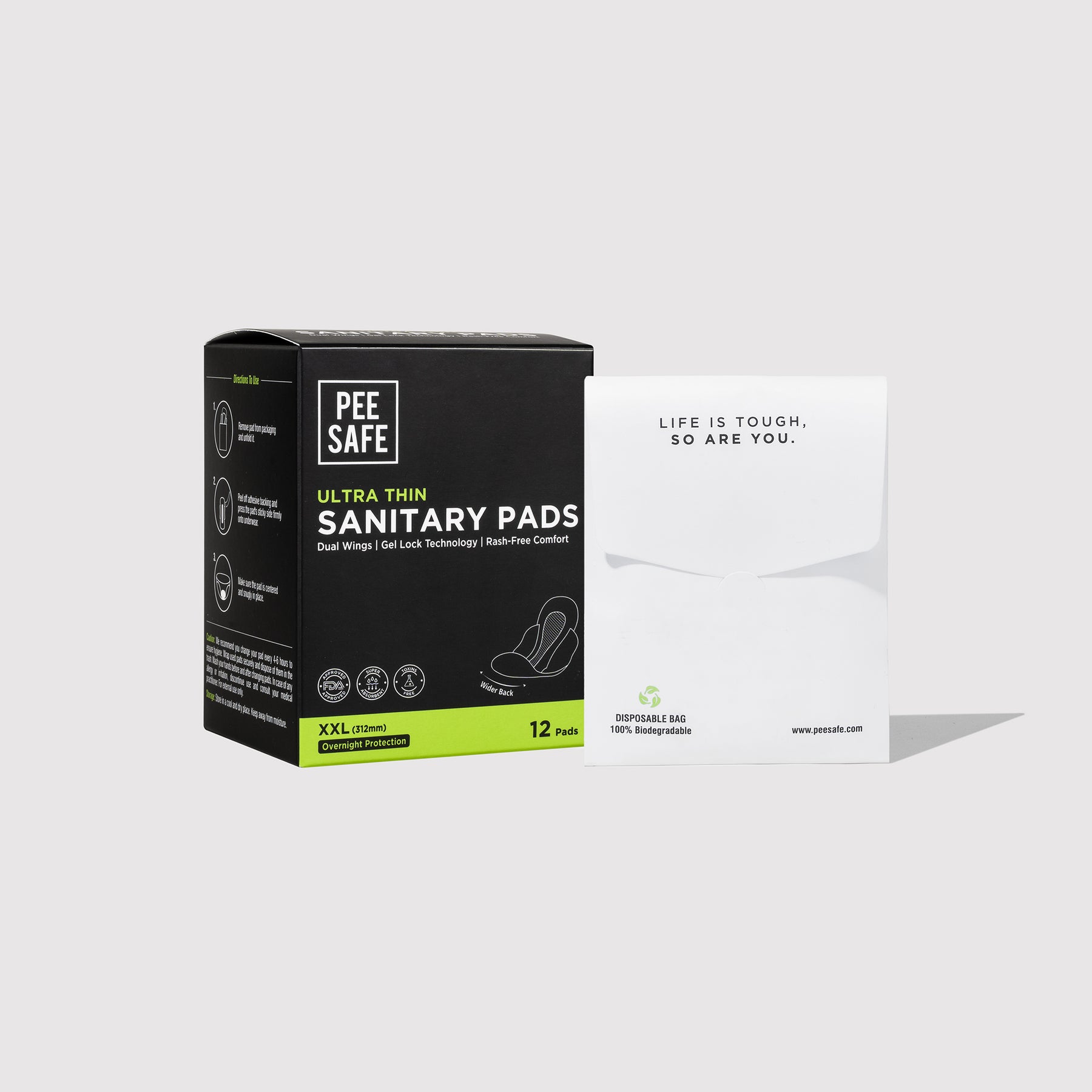 Sanitary Pads & Biodegradable Options | Pee Safe