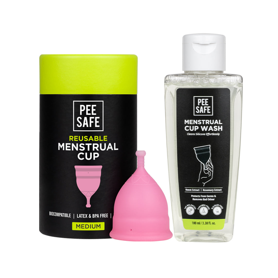 Menstrual Cup (M) + Cup Wash | Pee Safe