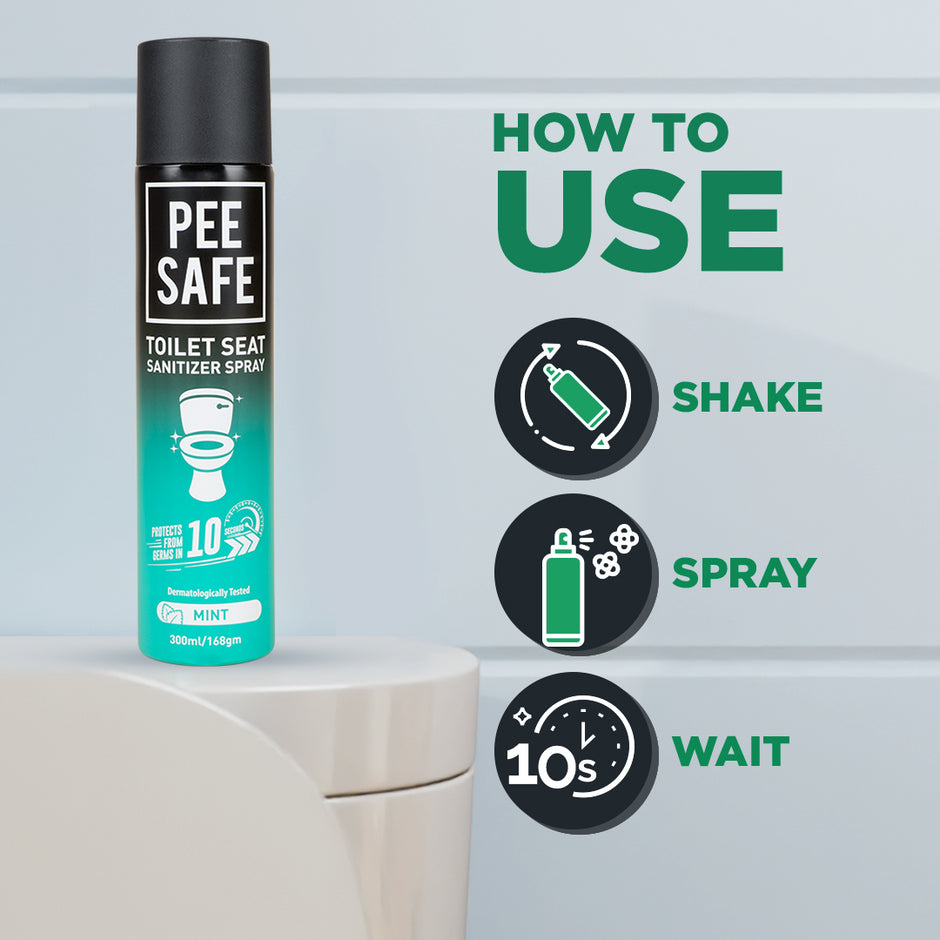 Shop Toilet Seat Sanitizer Spray at Pee Safe | Pee Safe